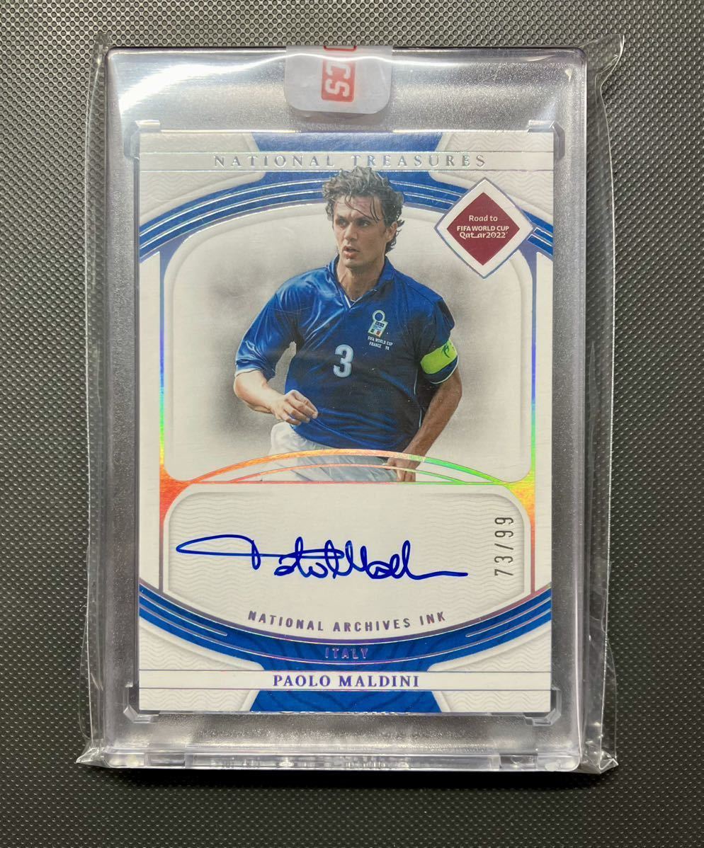 マルディーニ 2022 Panini National Treasures FIFA Soccer Paulo Maldini /99 On ...