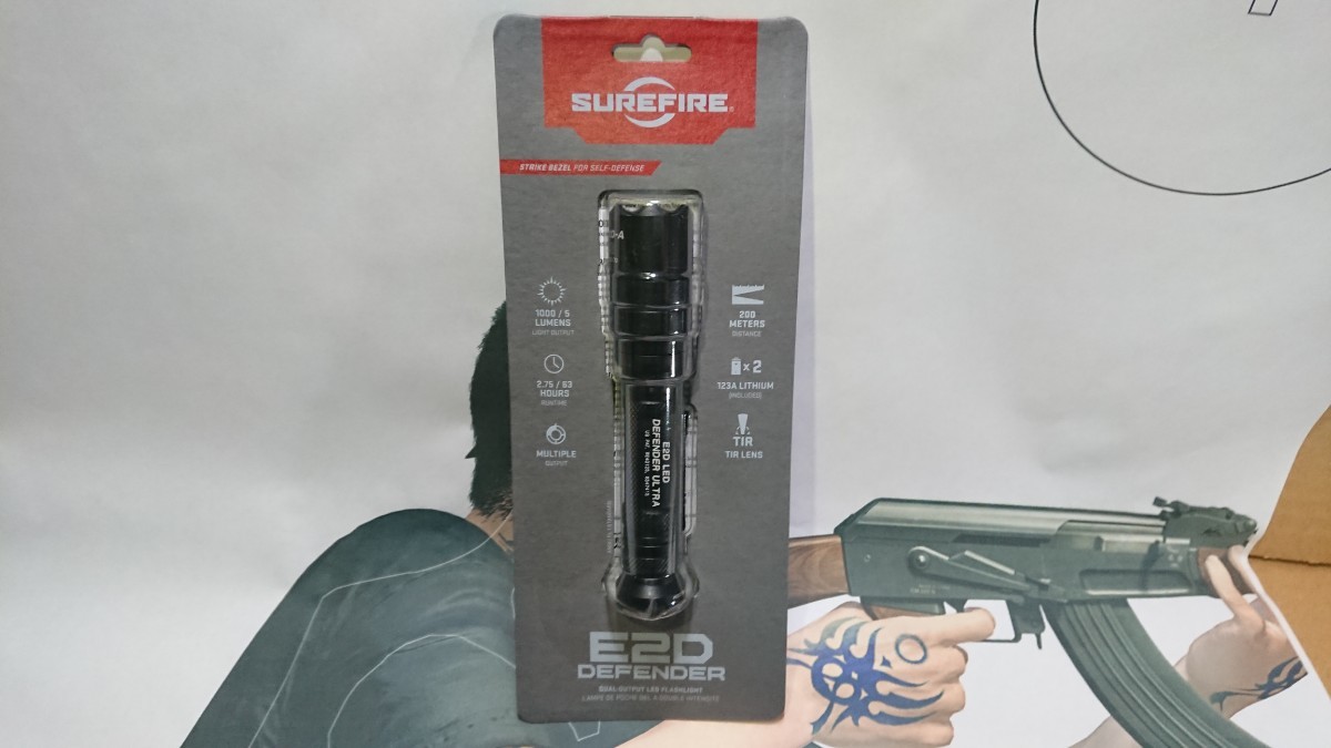 SUREFIRE E2D DEFENDER ULTRA 1000/5 LUMEN DUAL OUTPUT Used シュアファイアー ...