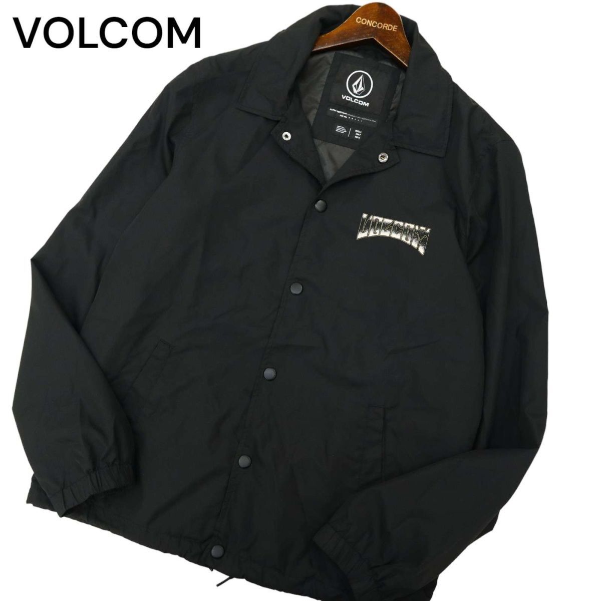 VOLCOM ボルコム 通年 耐水性 ロゴプリント コーチジャケット ジャンパー Sz.S メンズ 黒 スケボー C4T01509_2#O(ジャンパー、ブルゾン)｜売買されたオークション情報 ...