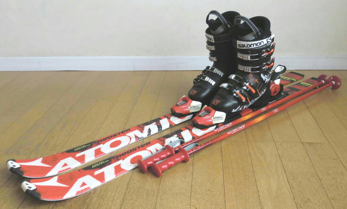 ATOMIC＋SALOMON 子供用カービングスキー4点セット 板120/靴22 WAX済(板、ブーツセット)｜売買されたオークション情報、yahooの商品情報をアーカイブ公開 ...