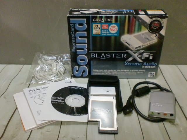 ノートパソコン用サウンドカード CREATIVE Sound BLASTER X-Fi Xtreme Audio Notebook ...
