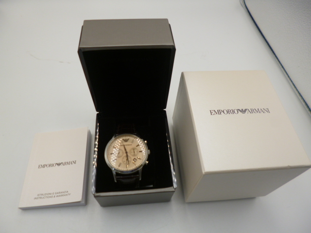 不動品 EMPORIO ARMANI エンポリオ アルマーニ AR-2433 クォーツ 腕時計 動作未確認(アルマーニ)｜売買された ...