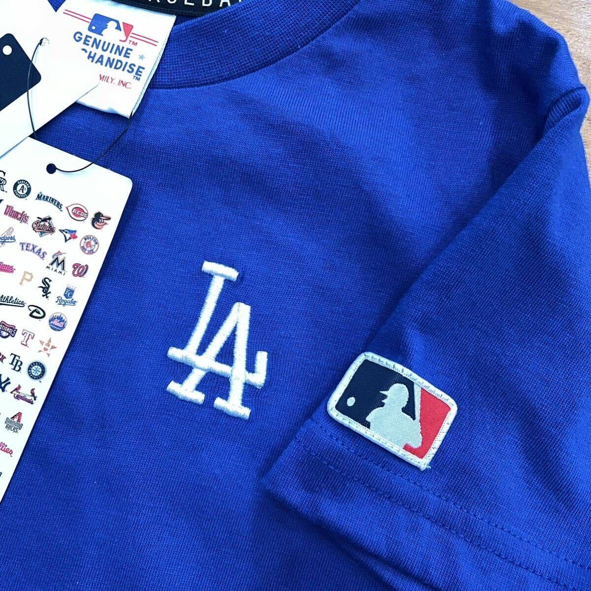 110 MLB 公式 ドジャース LA 半袖 Tシャツ 大谷翔平 ユニフォーム キッズ 子ども服 男の子 ユニフォーム パジャマ グッズ /ブルー(110（105～114cm）)｜売買された ...