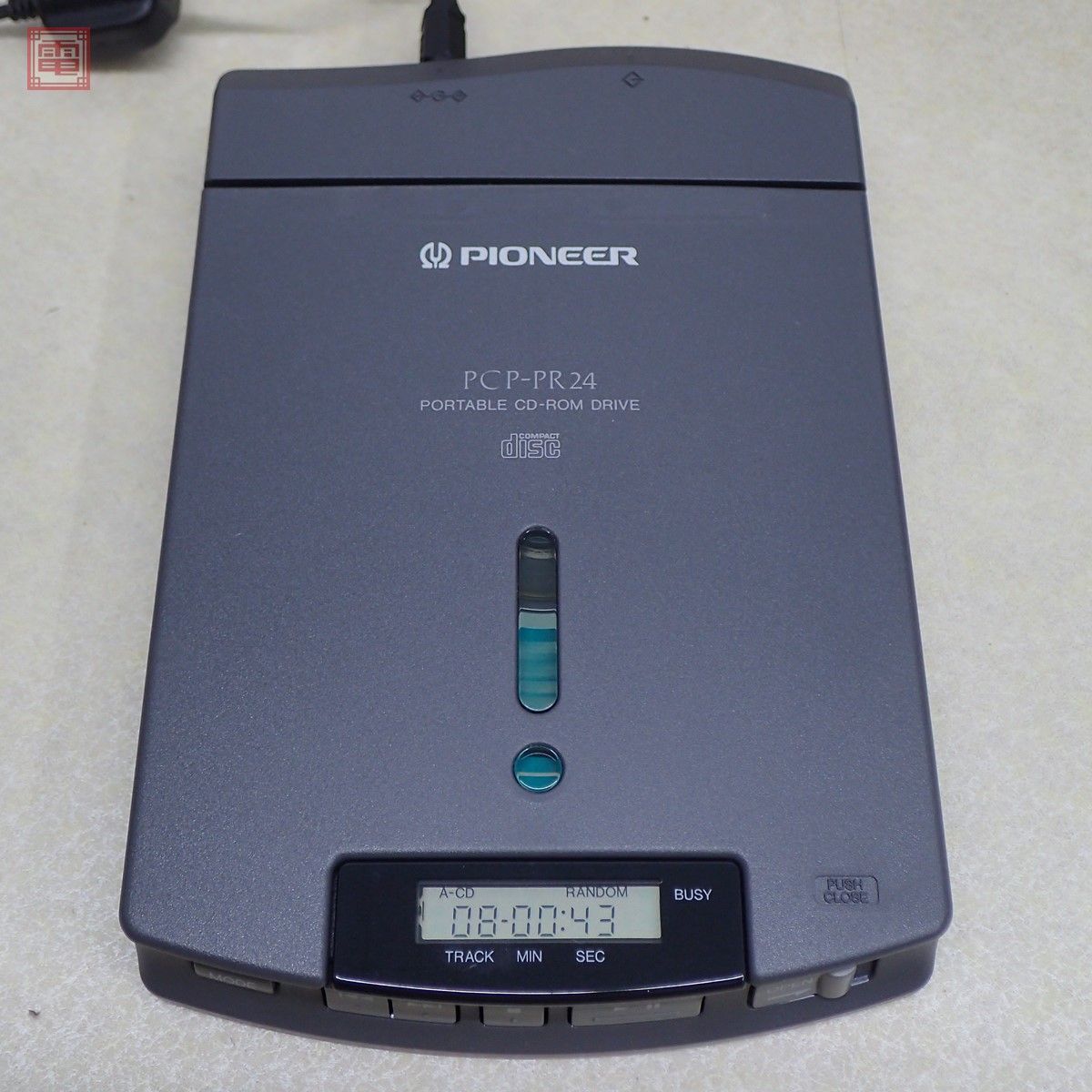 Macintosh/PowerBook対応 24倍速ポータブルCD-ROMドライブ PCP-PR24M 箱説FD付 SCSI-2仕様 ...