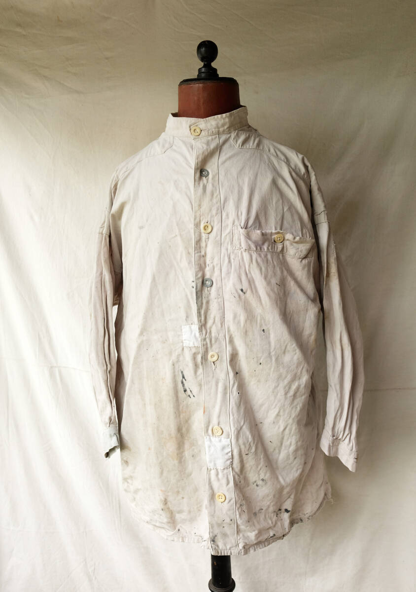 1910's フランス軍 ヴィンテージ Bourgeron ワークジャケット リネン 10s フレンチヴィンテージ スモック(Mサイズ)｜売買 ...