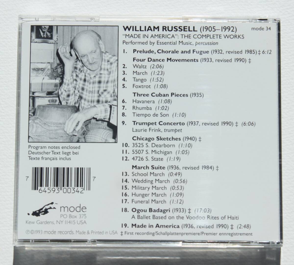 William Russell Made in America: The Complete Works John CageやLou ...