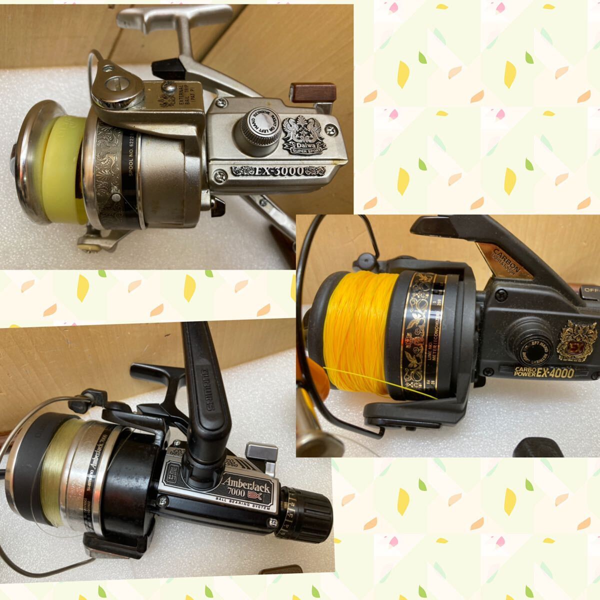 HY2076釣り道具/フィッシング リールまとめ OLYMPIC FIGHTER-200／ULTEGRA 1000／KENCOR drum ／Daiwa EX-4000／EX-3000 ...