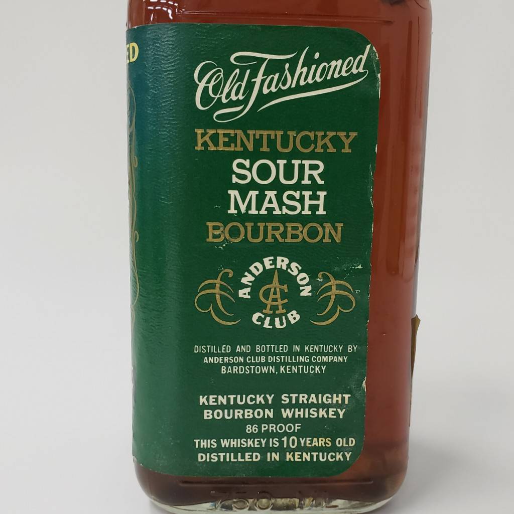 M28689 071 -538/WM8000 酒 ANDERSON CLUB AGED 10 YEARS BOURBON WHISKEY ...