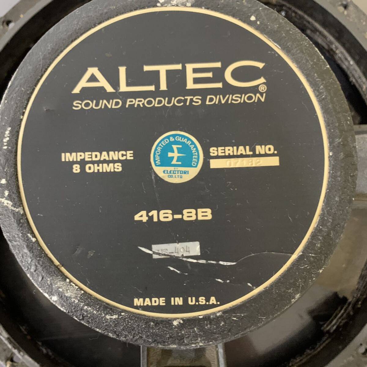 UL001.型番：416-8B .0419.ALTEC .スピーカー ユニット ペア .ジャンク(アルテック)｜売買されたオークション情報、yahooの商品情報をアーカイブ公開 ...