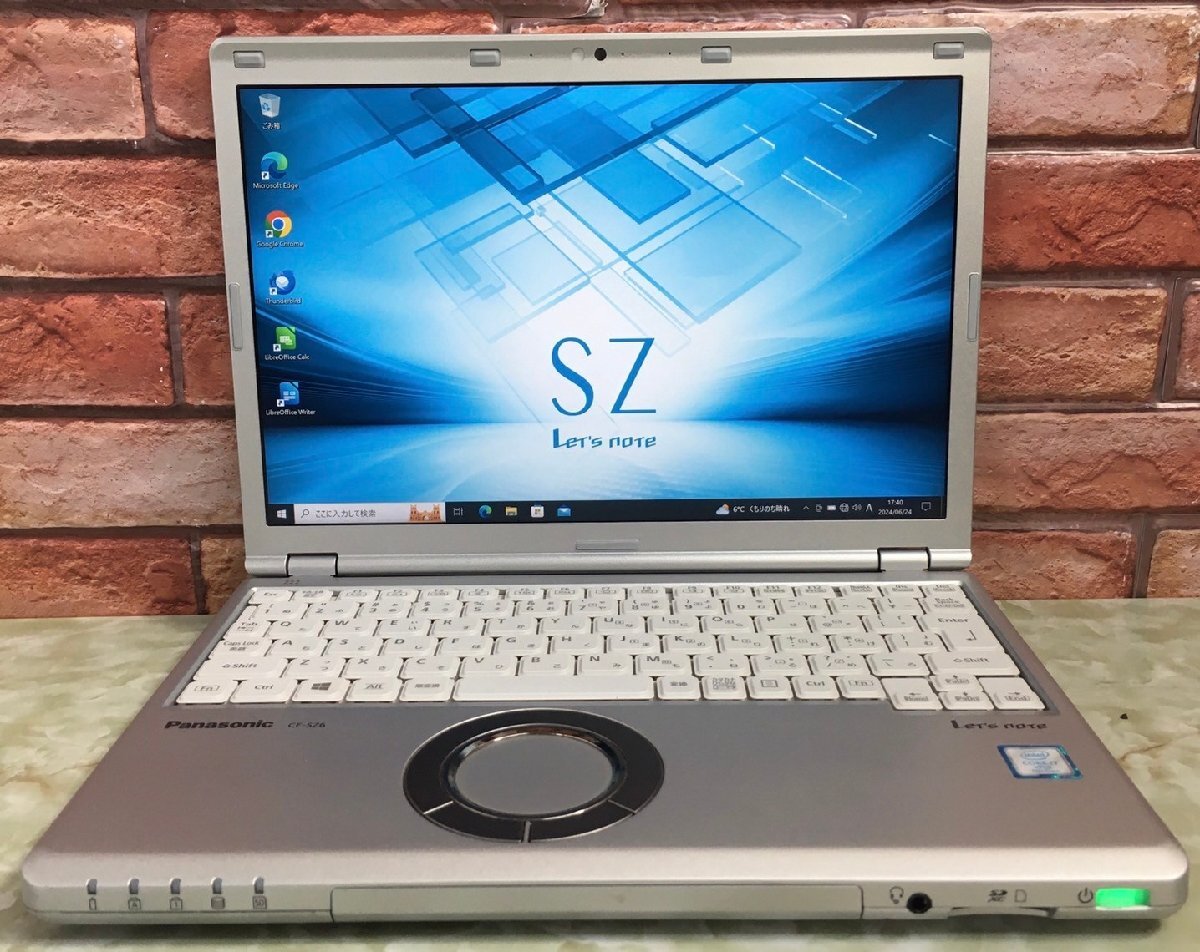 1円 Panasonic LET'S NOTE SZ6 / Core i7 7600U 2.80GHz / メモリ 16GB / SSD ...