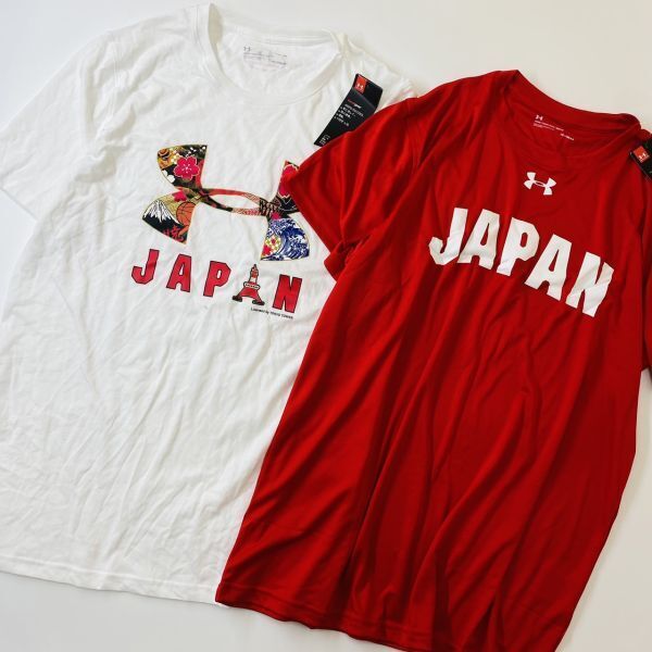 UNDER ARMOUR アンダーアーマー バスケ日本代表 2枚セット 赤白 XL 1359644-600/1359645-100 24-0608-1-17/18(その他)｜売買された ...
