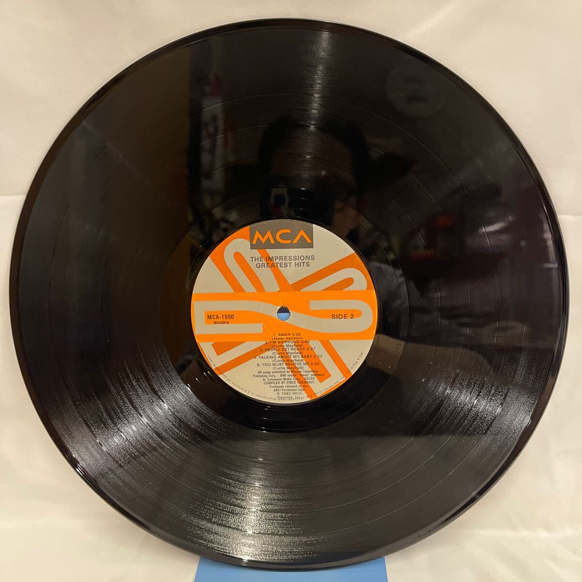 40719N 輸入盤12inch LPレコード THE IMPRESSIONS GREATEST HITS /curtis mayfield ...