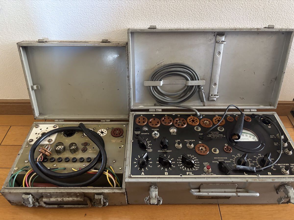 SIMPSON ELECTRIC I-177B 真空管試験機 Tube Tester チューブテスター U.S.ARMY＋MX-949 A/U ...