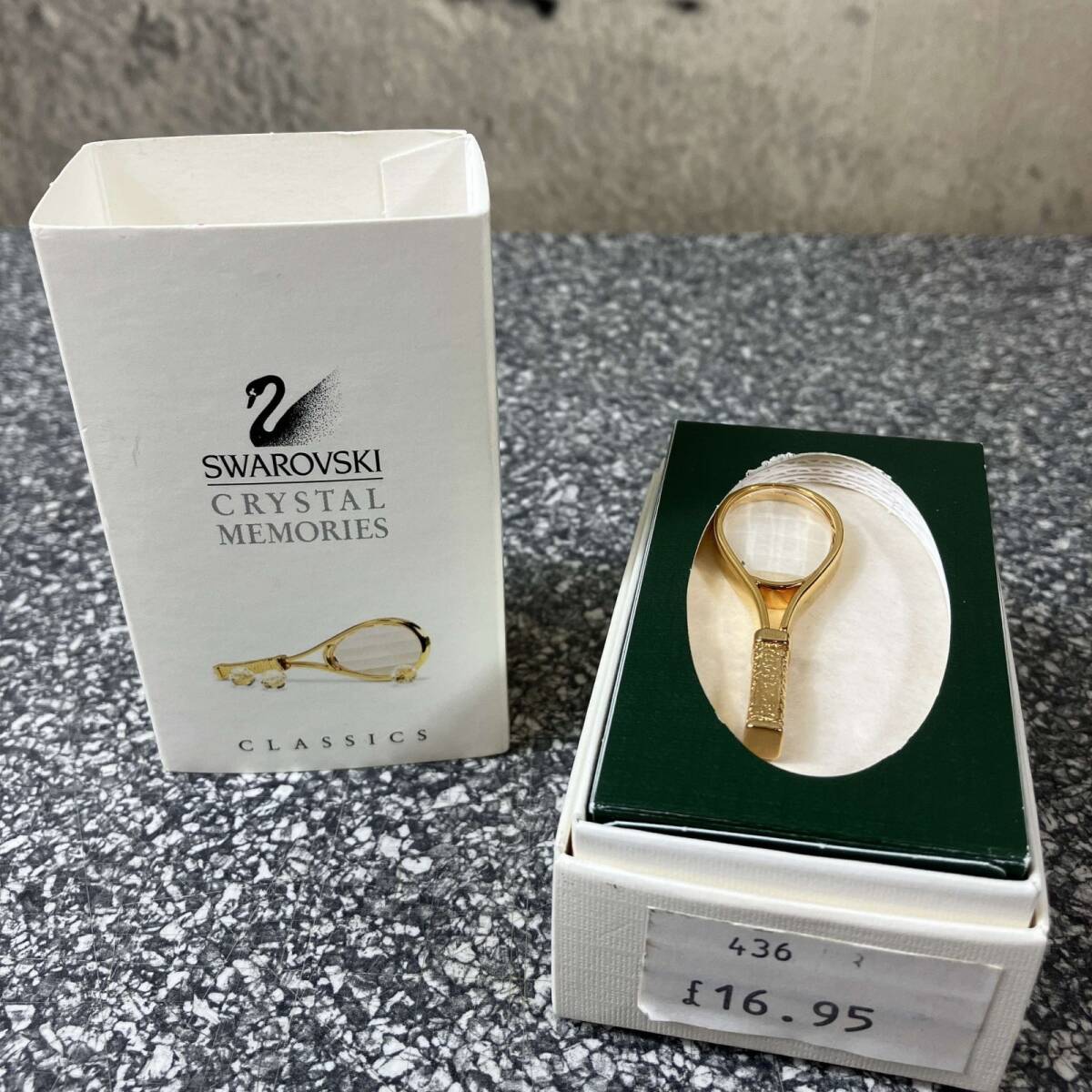Swarovski Crystal Memories テニスラケット ミニチュアフィギュア ヴィンテージ アクセサリー(その他)｜売買された ...