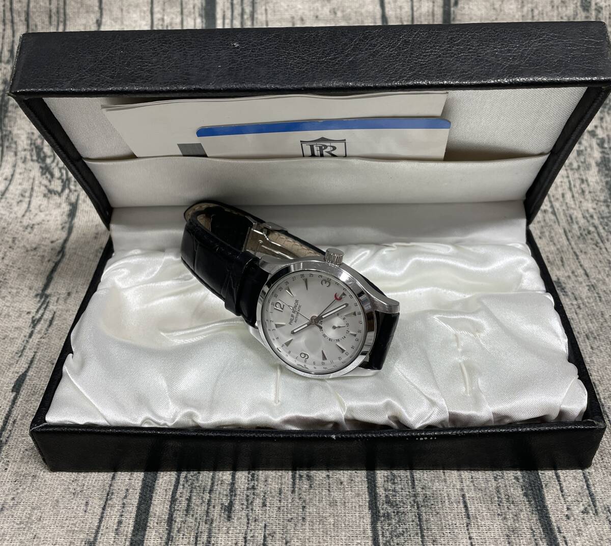 PHILIP RUNOR PQ 002W/腕時計/自動巻き/Dバックル/ 品(アナログ（クォーツ式）)｜売買されたオークション情報、yahoo ...