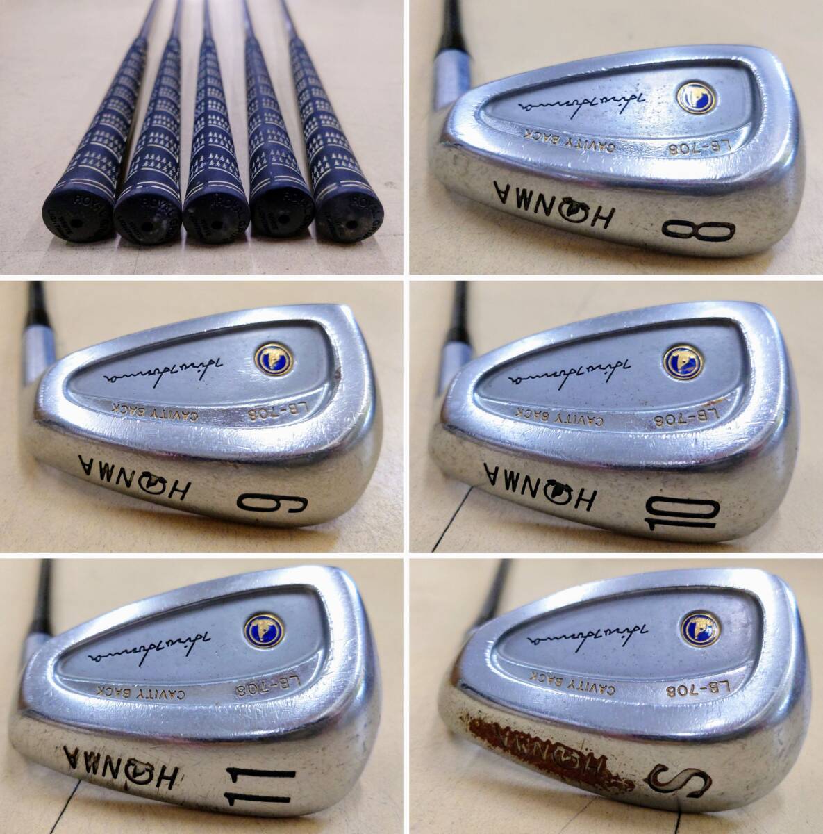 24広/A031920-1/C102-241/MK4000 名古屋 HONMA ホンマ 10点まとめ LB-708 CAVITY BACK 3 / 4 / 5 / 6 / 7 / 8 / 9 ...