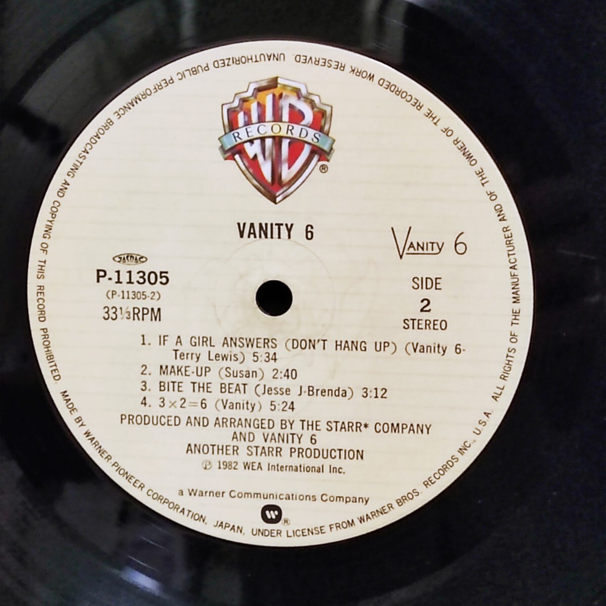 Vanity 6/Vanity 6/prince/日本盤/P-11305/歌詞カード付/セクシー ハリケーン/Brenda Bennett ...