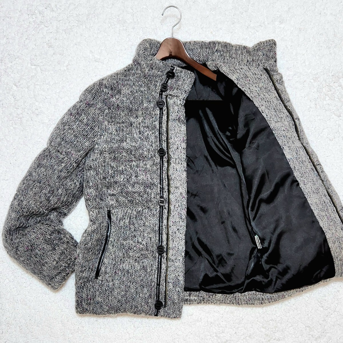 極 極上の霜降りニット Stra Raggio ストララッジョ ニット ダウンジャケット パラシュートボタン ツイード アウター テットオム(Mサイズ)｜売買されたオークション情報、yahoo ...