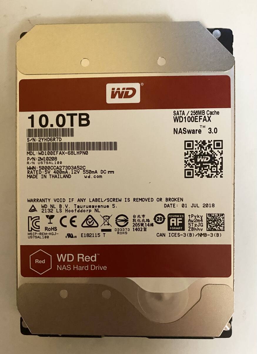 Western Digital WD100EFAX 10TB HDD(2TB～)｜売買されたオークション情報、yahooの商品情報をアーカイブ公開 - オークファン（aucfan.com）