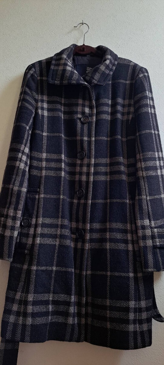 BURBERRY LONDON バーバリーロンドン ステンカラーコート シルバー チェック 上質ウール ロングコート黒 ブラック 40L(ステンカラーコート)｜売買されたオークション情報 ...