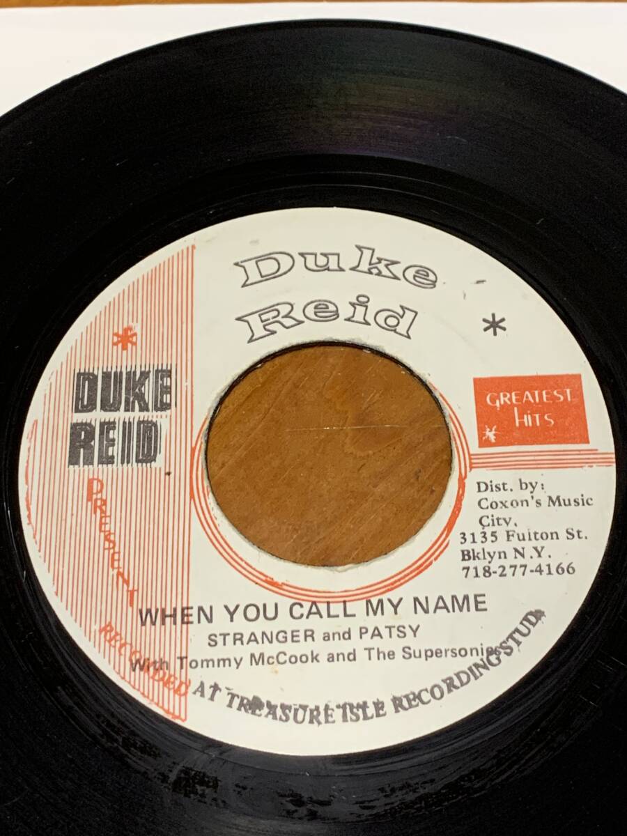 1970年代盤 7インチ レコード STRANGER COLE - RUFF AND TUFF / STRANGER AND PATSY WHEN YOU CALL MY NAME レゲエ ...