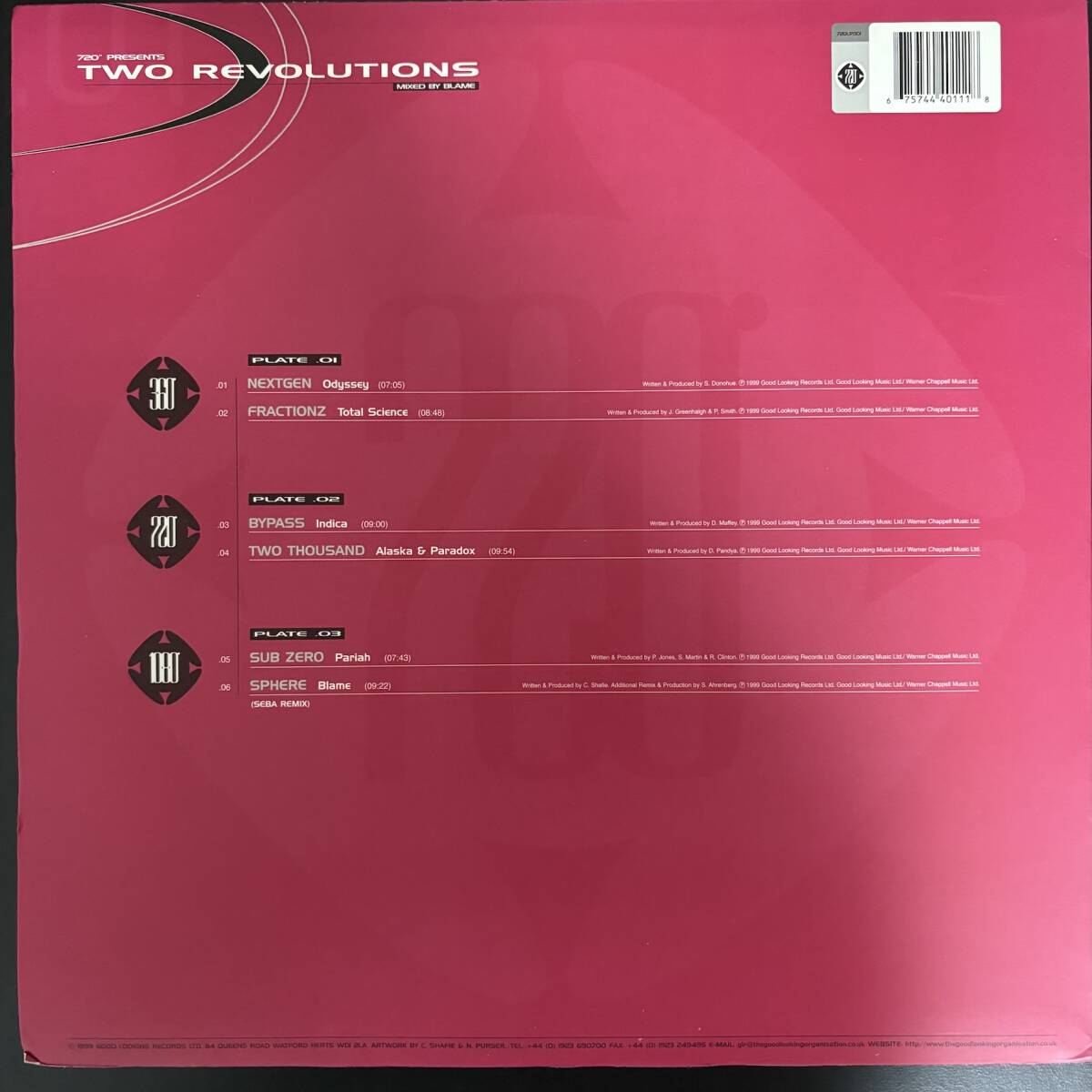 V.A. - Two Revolutions / Good Looking Records Blame 720 Degrees ...
