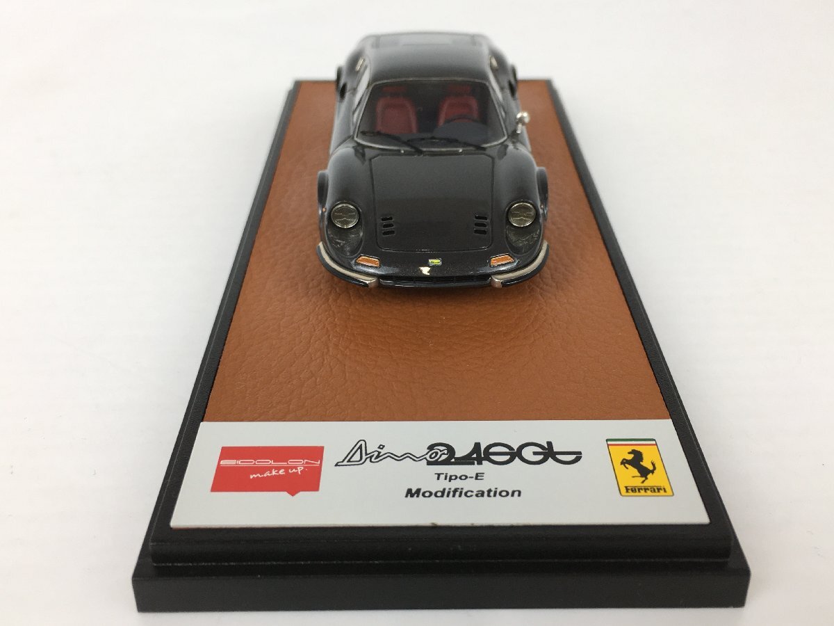 メイクアップ EIDOLON 1/43 EM 174E フェラーリ DINO 246 GT Type-E Flared fender ver. Dark Gray Metallic 5 ...