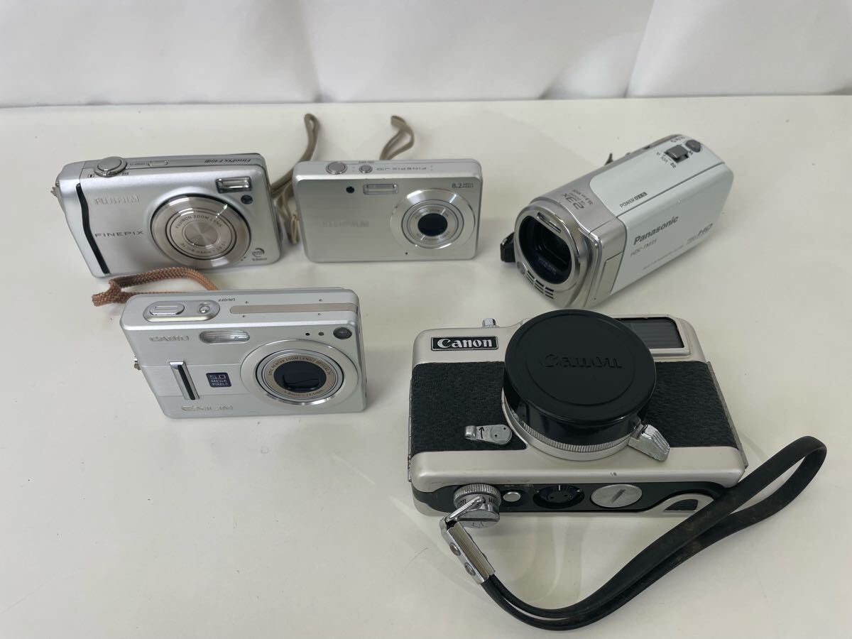 K795-j デジカメ デジタルビデオカメラ フィルムカメラ 5点 HDC-TM35 F40fd J10 EX-Z55 demiEE17 ...