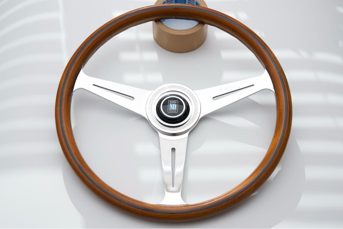 ナルディ クラシック ウッド ポリッシュ ステアリング φ36.5 365mm NARDI CLASSIC WOOD 当時物 USDM 北米 ...