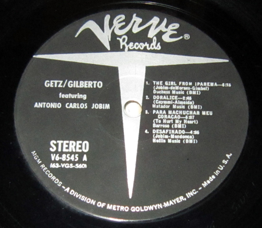 LP ゲッツ / ジルベルト Getz / Gilberto Stan Getz / Joao Gilberto Featuring Antonio Carlos Jobim 来日記念盤 V6 ...