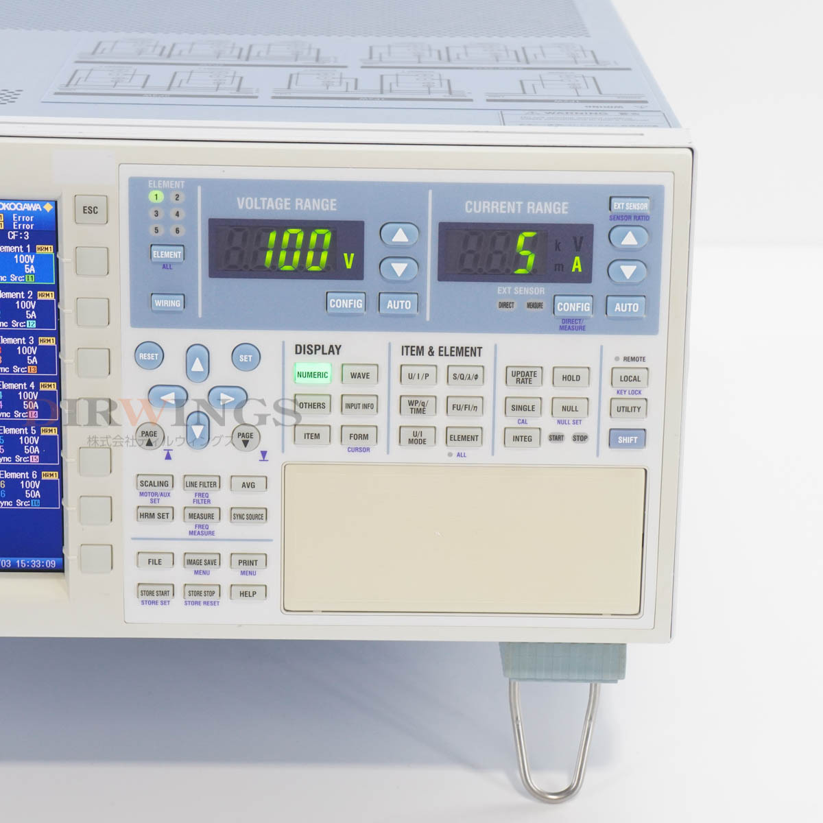 DW 8日保証 WT1800 WT1806-33-M-HE/EX6/G6 YOKOGAWA PRECISION POWER ANALYZER 横河 プレシジョンパワーアナライザー 06820 ...