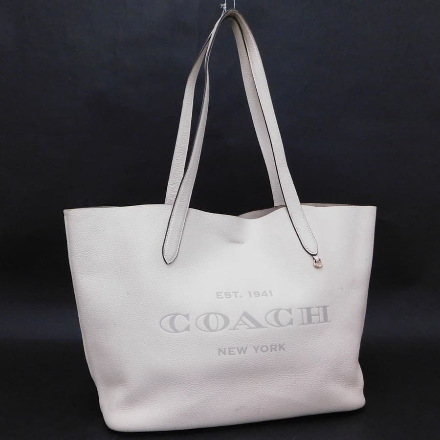 1円 コーチ トートバッグ CC050 ホワイト系 レザー お買い物 お かけ レディース COACH E.Bgs.An-19(トートバッグ ...