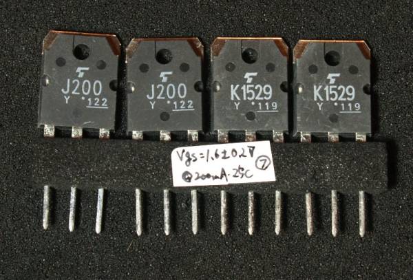 音響用MOSFET 2SJ200/2SK1529 2組4個 ⑦(トランジスタ)｜売買されたオークション情報、yahooの商品情報をアーカイブ ...