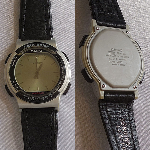 CASIO カシオ 1326 ABX-53 TWINCEPT/電池切れ動作未確認(データバンク)｜売買されたオークション情報、yahooの商品 ...