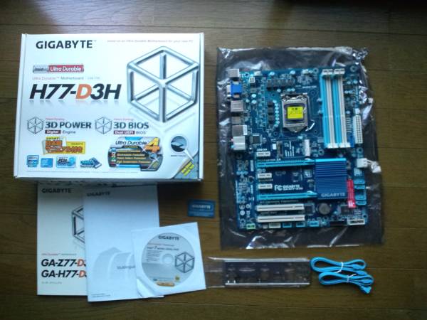 GIGABYTE H77-D3H 日本語対応3D BIOS Dual UEFI mSATA LGA1155(GIGA-BYTE)｜売買された ...