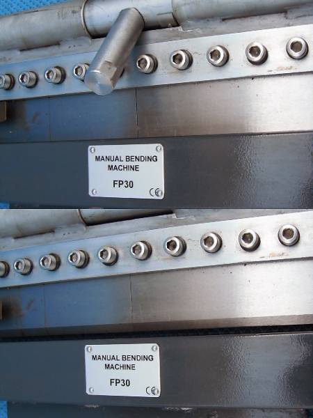 MANUAL BENDING MACHINE 手動ベンダー FP30 幅300mm 板金(その他)｜売買されたオークション情報、yahooの商品情報をアーカイブ公開 - オークファン ...