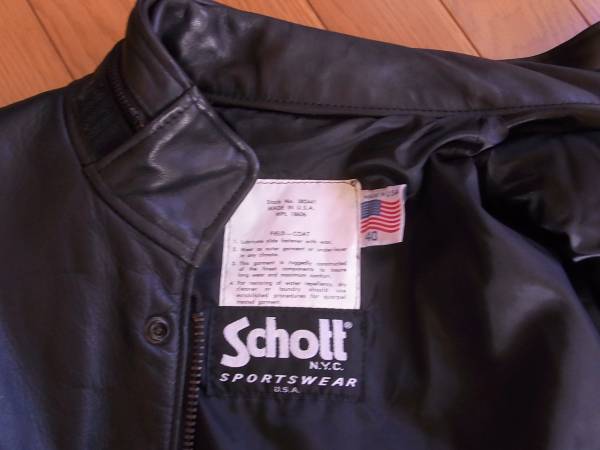 Schott レザージャケット M－65タイプ レザーコート 米国製(ジャケット、上着)｜売買されたオークション情報、yahooの商品情報をアーカイブ公開 - オークファン（aucfan.com）