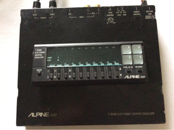 ///ALPINE グラフィックイコライザー 3337 ///(カーオーディオ)｜売買されたオークション情報、yahooの商品情報をアーカイブ ...