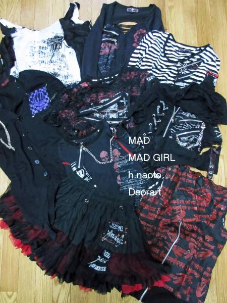 MAD h.naoto Deorart パンク詰め合わせ Tシャツ ロンT カーデ(長袖Tシャツ)｜売買されたオークション情報、yahooの ...