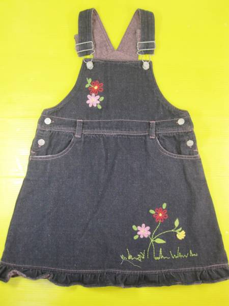 Beam 120 胸と裾の刺繍が可愛いジャンバースカート(120（115～124cm）)｜売買されたオークション情報、yahooの商品情報を ...