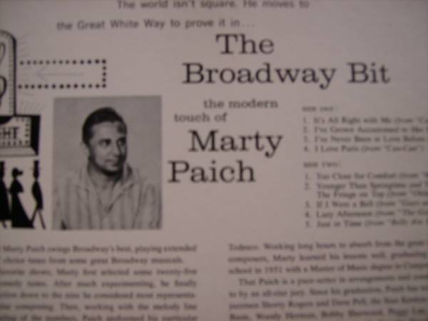 LP Marty Paich The broadway Bit(ジャズ一般)｜売買されたオークション情報、yahooの商品情報をアーカイブ公開 ...