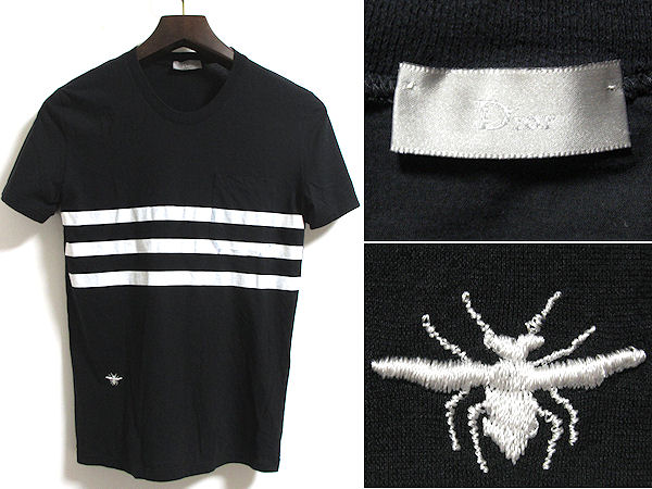 ディオールオム06SSエディ期BEE刺繍ボーダーポケットTシャツ S黒(Sサイズ)｜売買されたオークション情報、yahooの商品情報をアーカイブ公開 - オークファン（aucfan.com）