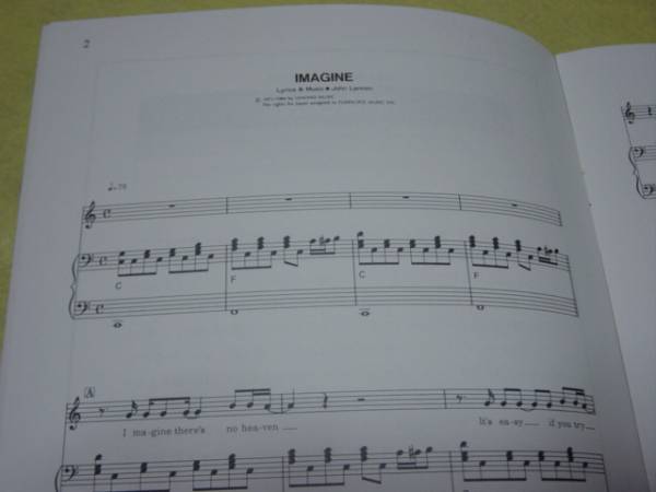 ジョン レノン piano&vocal IMAGINE/LOVE イマジン/ラブ(洋楽)｜売買されたオークション情報、yahooの商品情報を ...