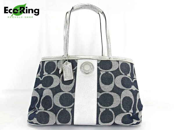 1円 コーチ F19701 シグネチャー キャンバス ハンドバッグ BV235(ハンドバッグ)｜売買されたオークション情報、yahooの商品 ...