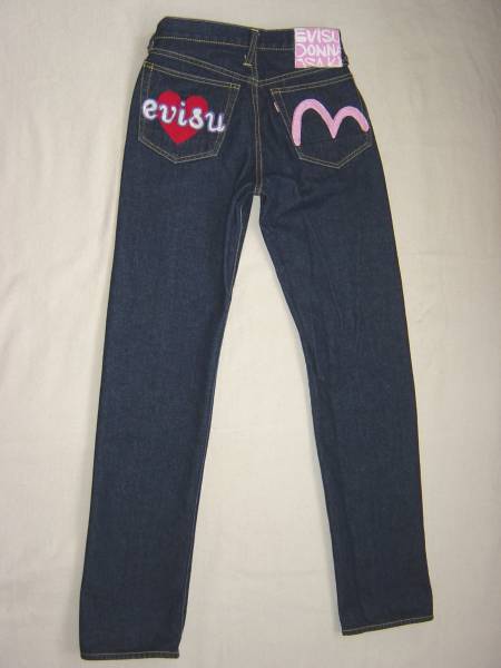 EVISU DONNA ハート 26 ① エヴィス(ジーンズ)｜売買されたオークション情報、yahooの商品情報をアーカイブ公開 - オークファン（aucfan.com）