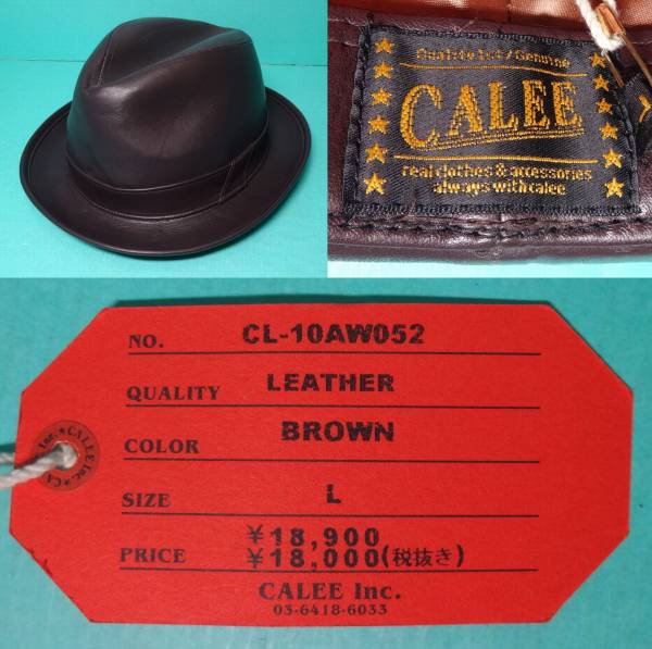 m824 CALEE キャリー ハット CL-10AW052 ブラウン size:L 品(テンガロンハット、ウエスタンハット)｜売買されたオークション情報、yahooの商品情報をアーカイブ公開 ...