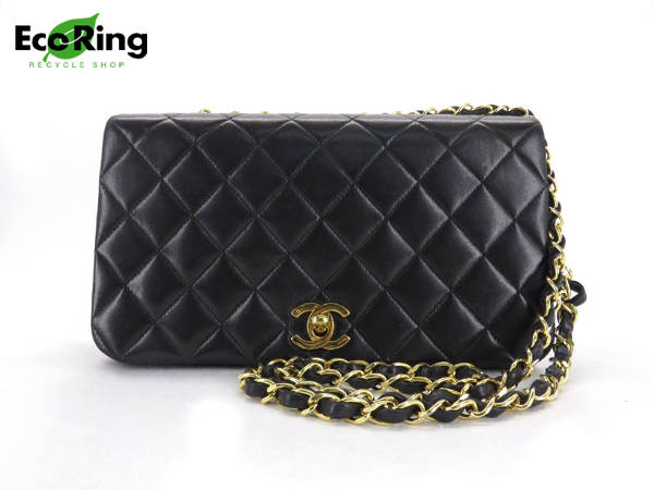 CHANEL シャネル ラムスキン マトラッセ シングルフラップ チェーン ショルダーバッグ GK094(ショルダーバッグ)｜売買された ...
