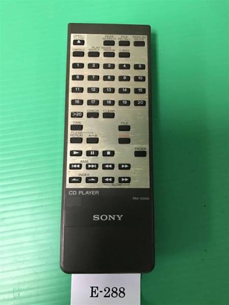 E288 SONY CDプレーヤーCDP-777ESJ用 RM-D998(ソニー)｜売買されたオークション情報、yahooの商品情報をアーカイブ公開 - オークファン（aucfan.com）