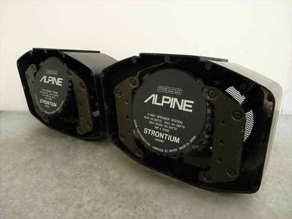 ジャンク 銘機 ALPINE/アルパイン 3-way スピーカー 6399 管PL7646(楕円タイプ)｜売買されたオークション情報 ...