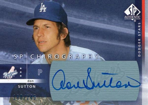 2003 UPPERDECK SP AUTHENTIC DON SUTTON 180/245直筆サイン AUTO(2002年～)｜売買された ...